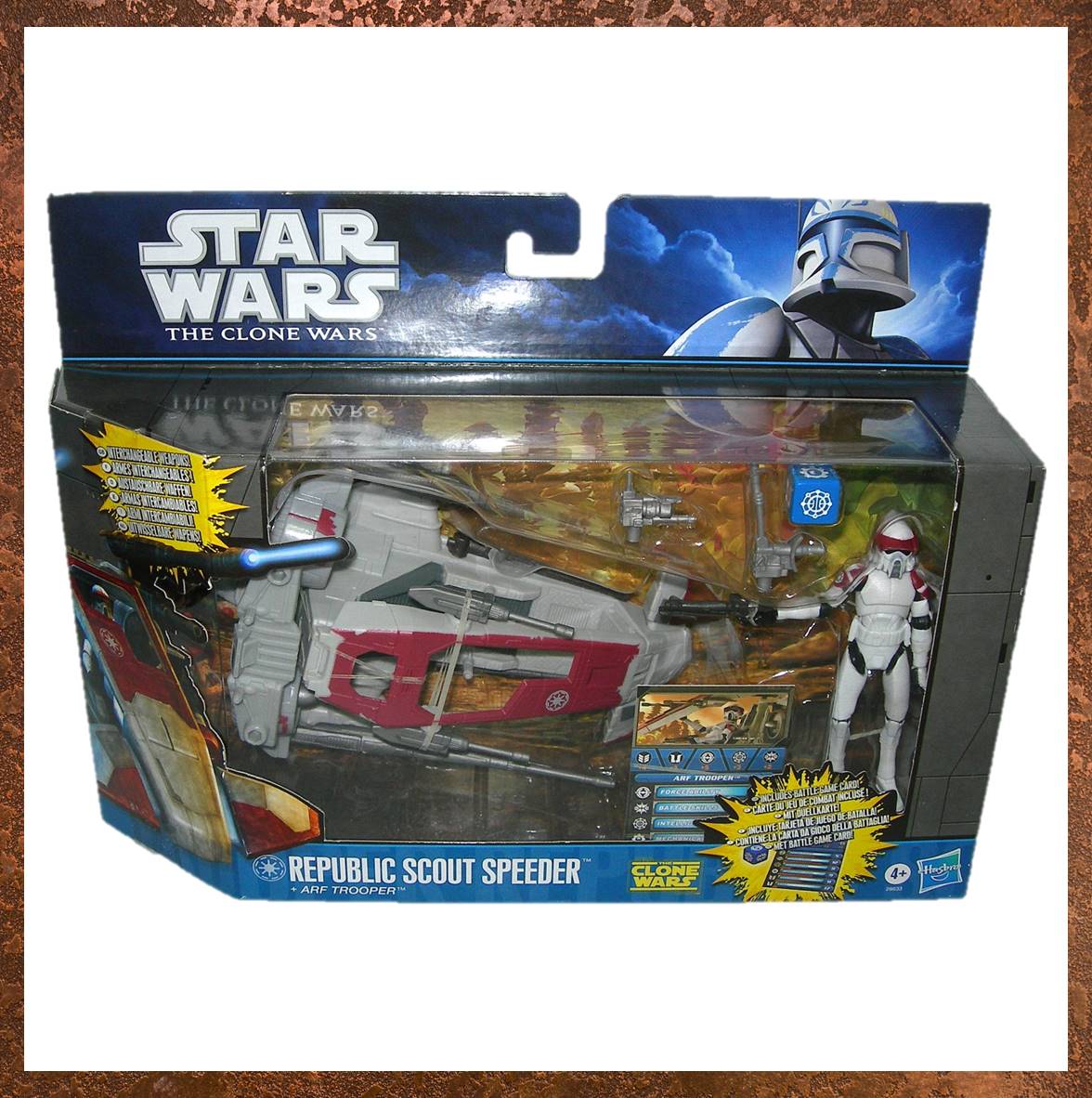 2011 Star Wars The Clone Wars Republic Scout Speeder with ARF Trooper ...