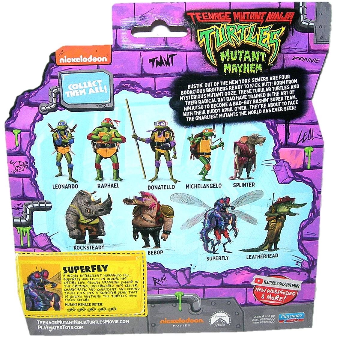 Playmates Toys Teenage Mutant Ninja Turtles Mutant Mayhem Super Fly ...